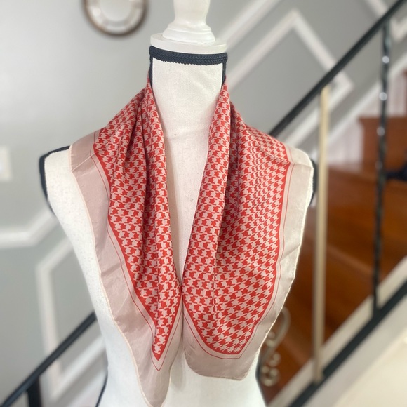 Vintage | Accessories | Vintage Checkered Pattern Square Scarf | Poshmark